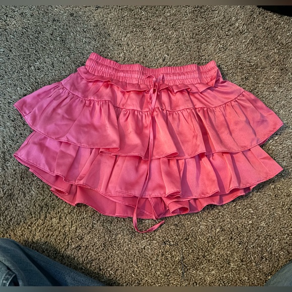 Cousin Couture | Skirts | Cousin Couture Size Small Pink Satin Skirt ...